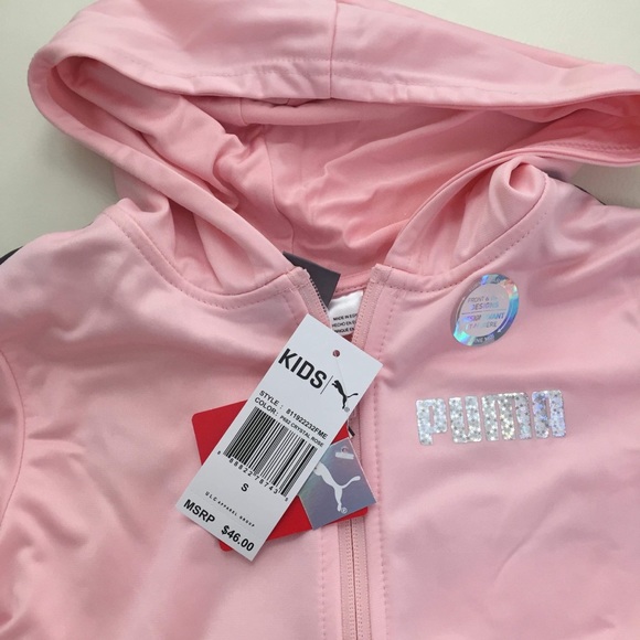 Puma | Jackets & Coats | Puma Cute Pink Sparkly Jacket | Poshmark